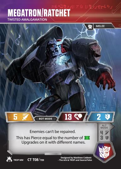 Monster Menagerie Card Reveal: Megatron/Ratchet by Turbo Revving Old ...